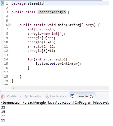 Bucle for-each en java — Steemit